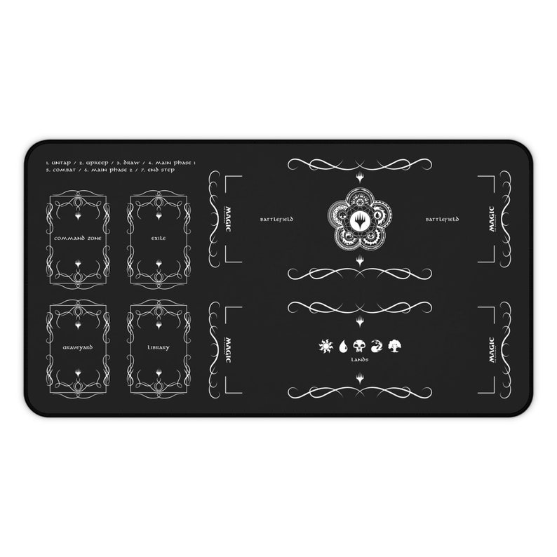 MTG Playmat With Zones, TCG Playmat, Card Playmat, MTG Gifts, Neoprene ...