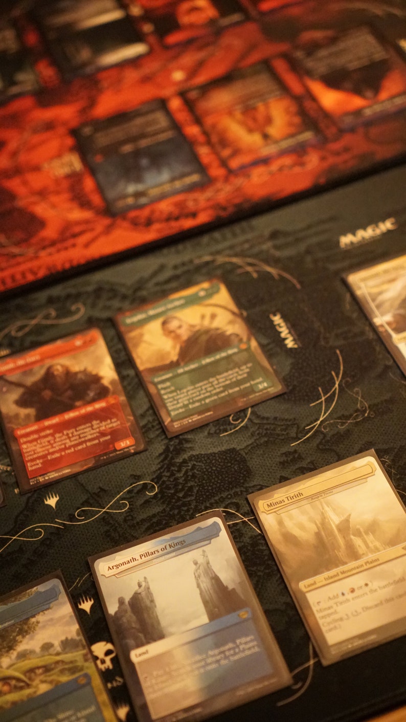 MTG LOTR Playmat With Zones, Card Playmat, Magic the Gathering & the ...