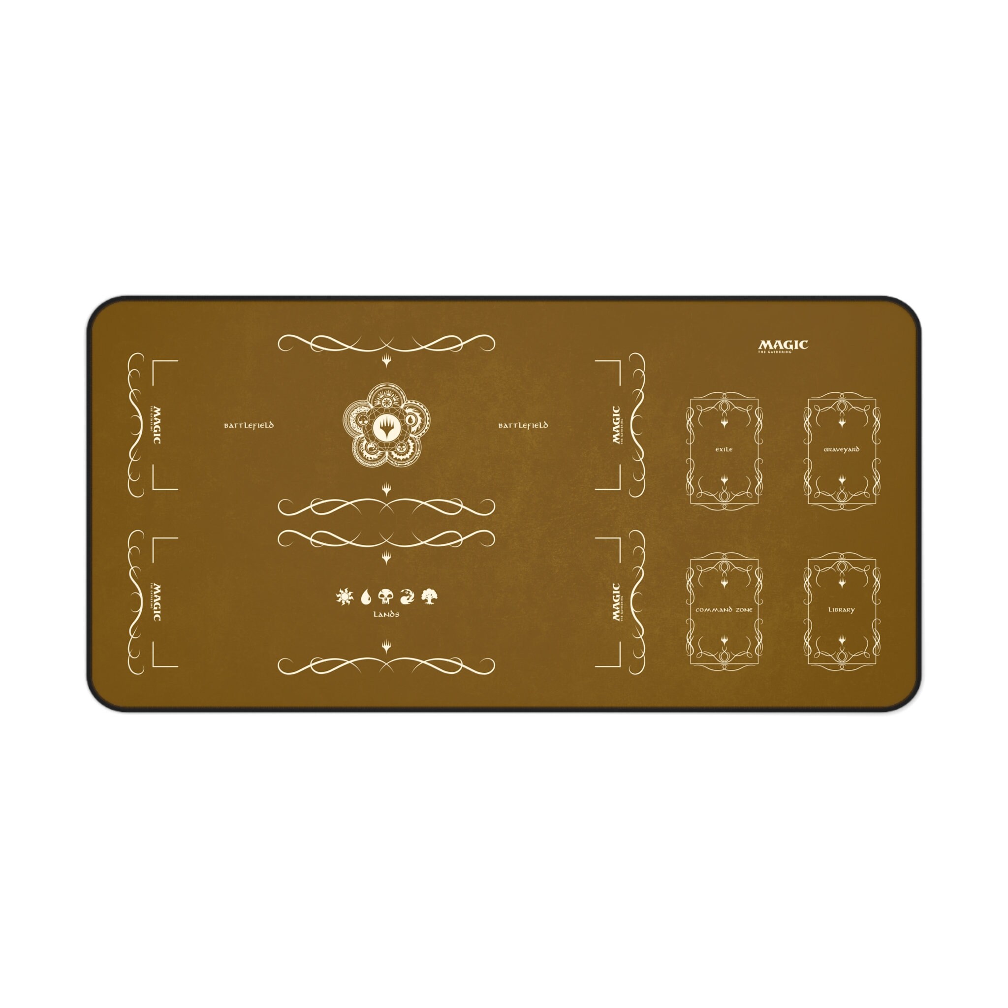 MTG Gold Commander Playmat With Zones, TCG Playmat, Card Playmat, MTG ...