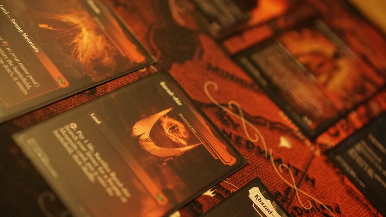 MTG LOTR Playmat With Zones, Card Playmat, MTG Gifts, Magic the ...