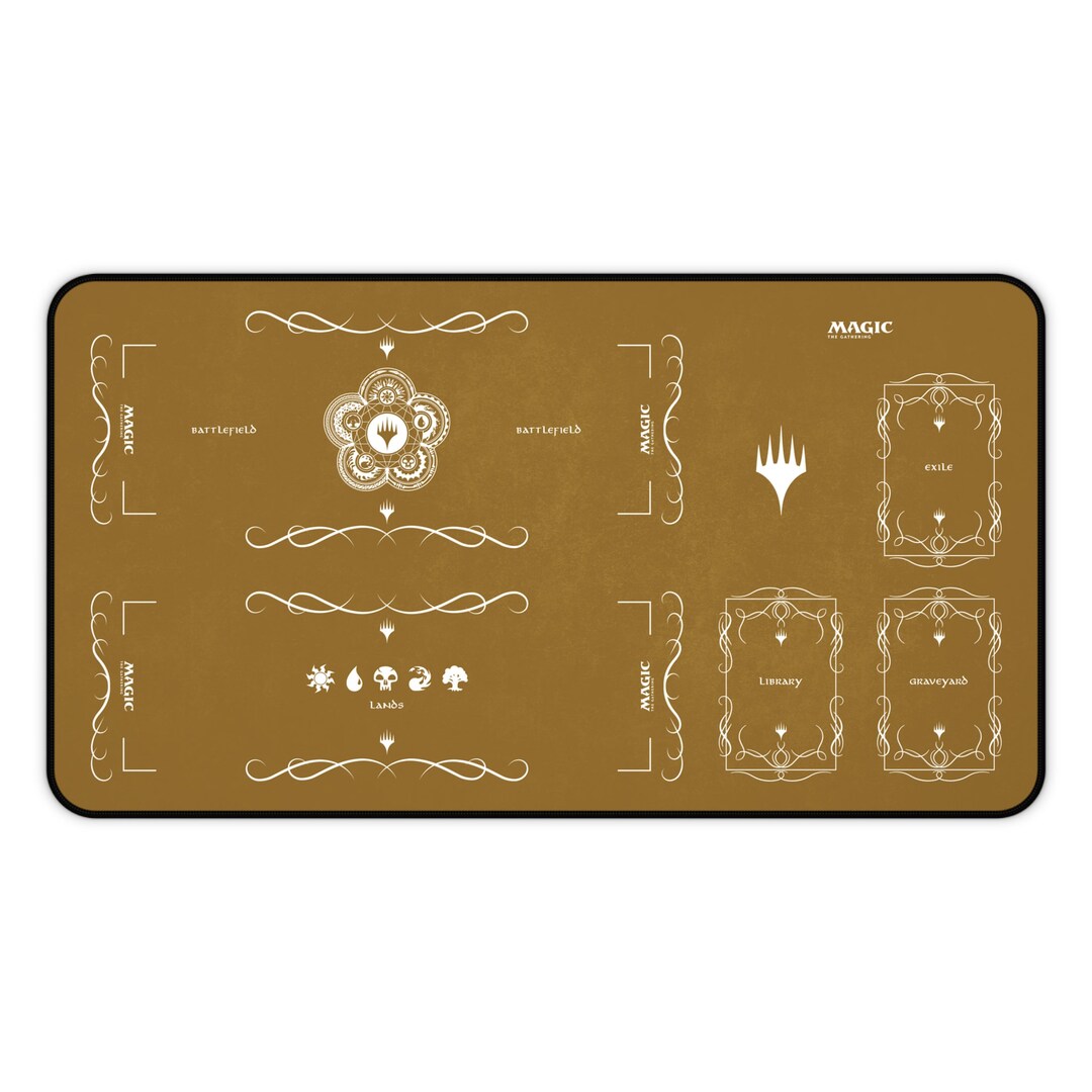 MTG Gold Commander Playmat With Zones, TCG Playmat, Card Playmat, MTG ...