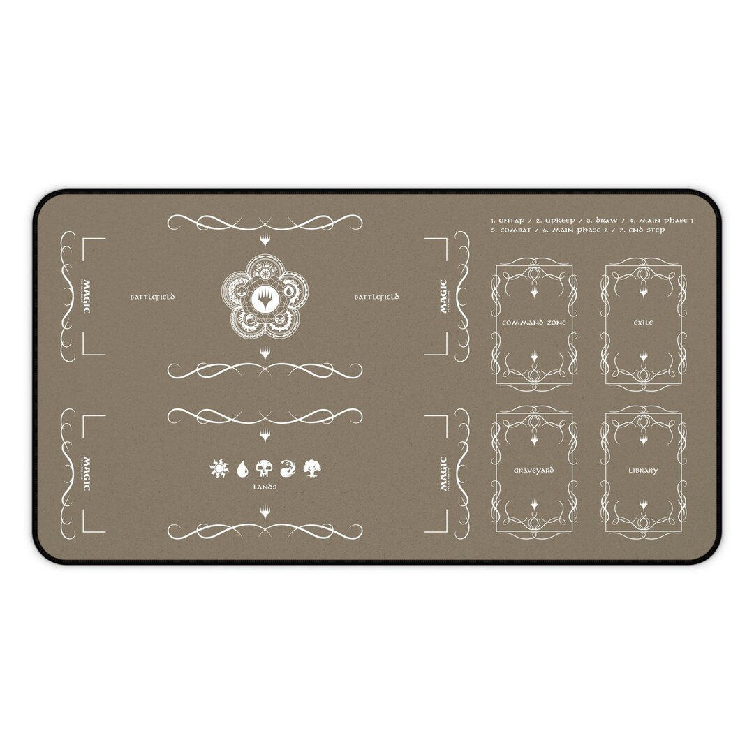 MTG Playmat With Zones, Small TCG Playmat, Card Playmat, MTG Gifts ...