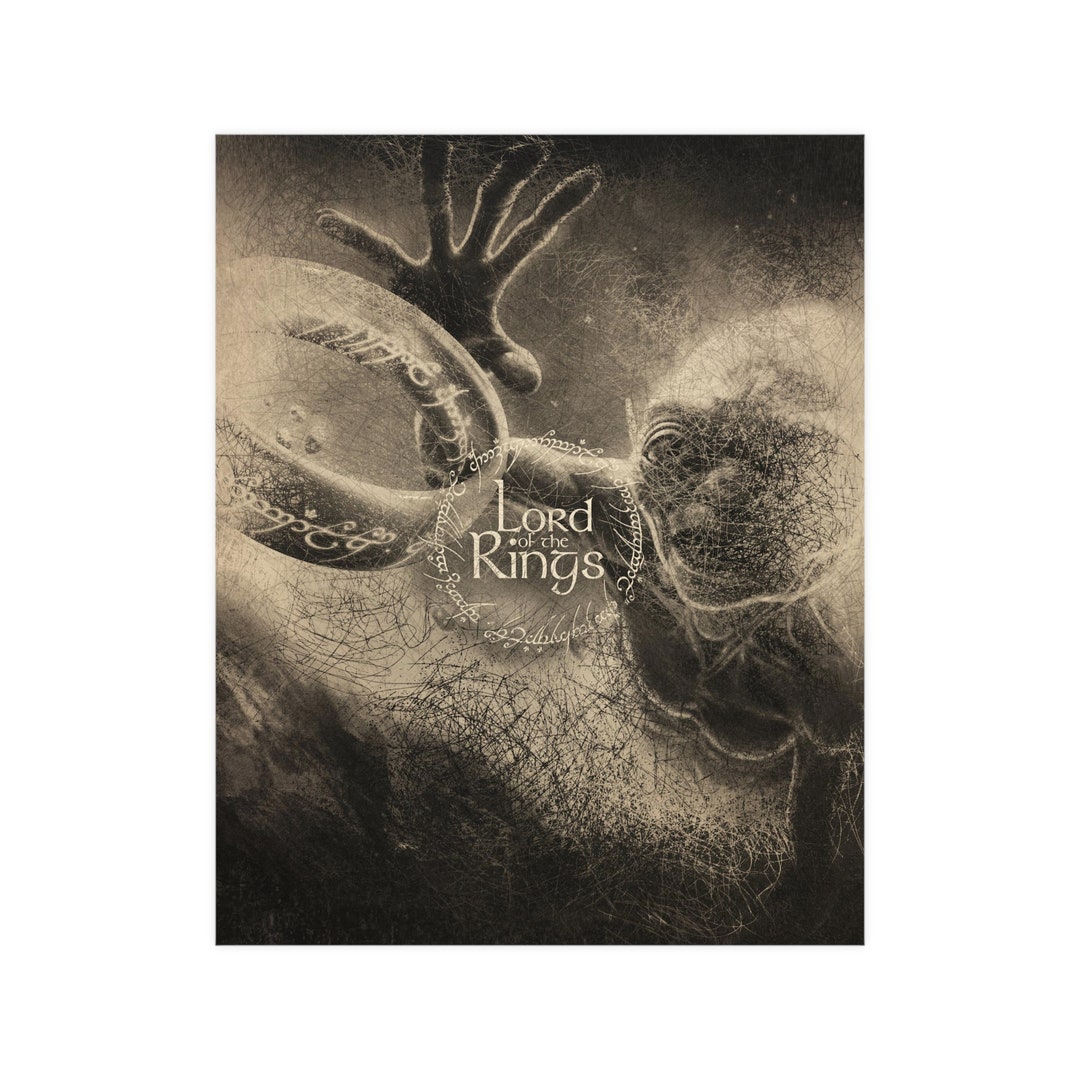 The Lord of the Rings Gollum Vertical Matte Posters - Etsy