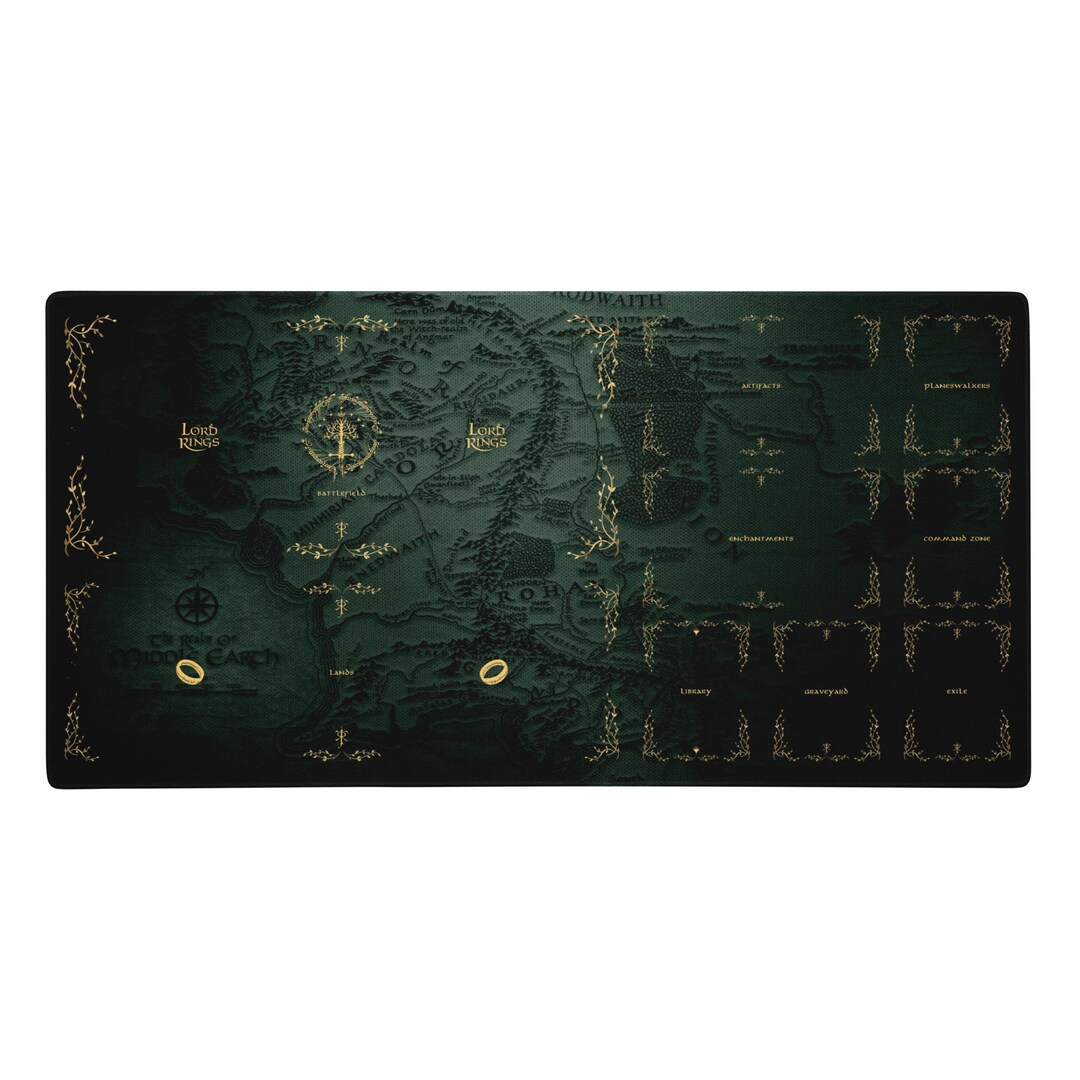 MTG LOTR Big Playmat With Zones, Card Playmat, MTG Gifts, Magic the ...
