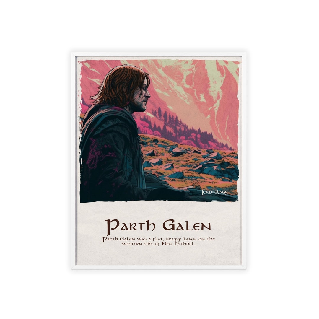 The Lord of the Rings Parth Galen Poster With Wooden Frame - Etsy