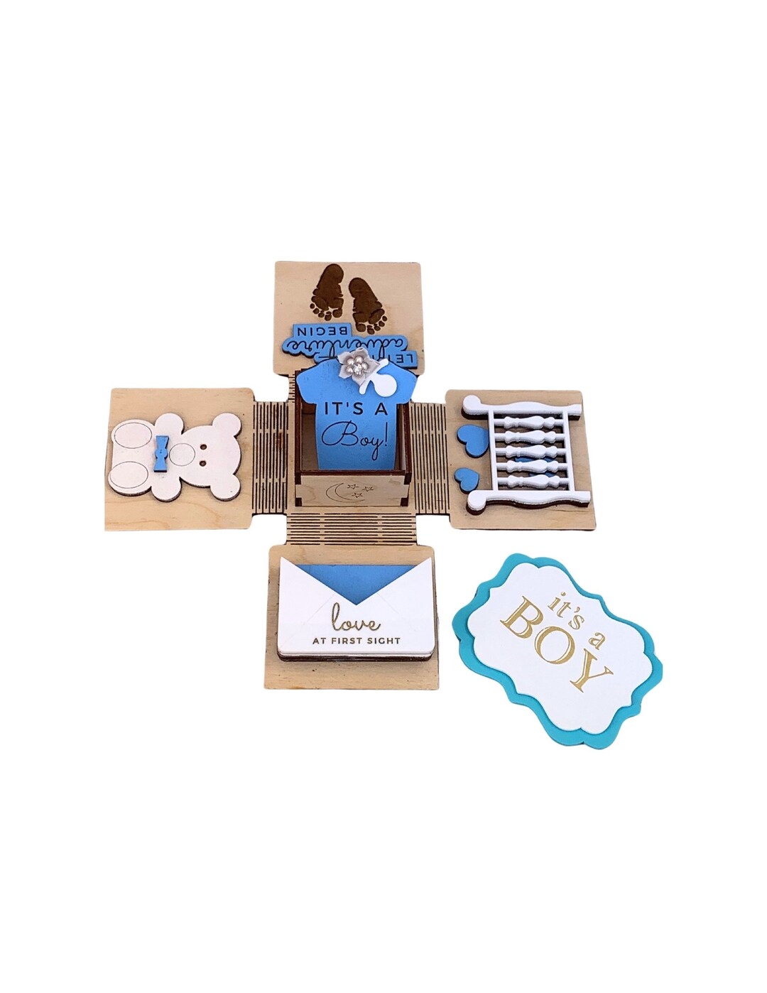 Gender Reveal Surprise Explosion Box, Surprise Box, Anniversary Gift ...