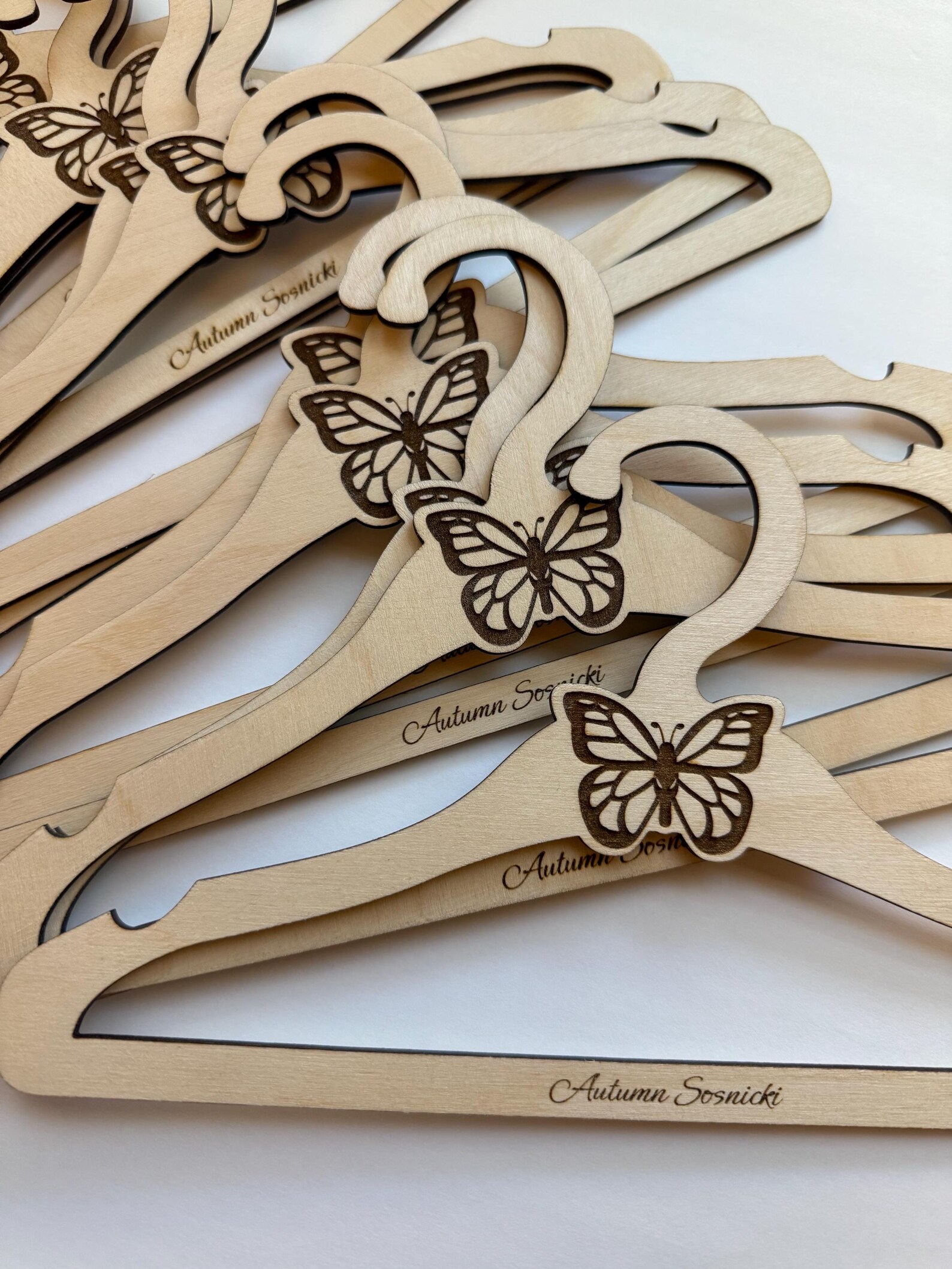 Personalized Wooden Baby Hangers: Nursery Closet Organizer - Etsy