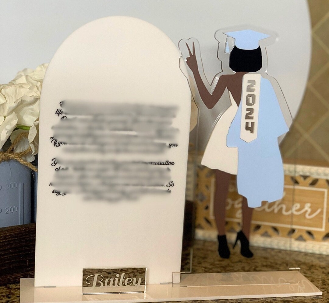 Grad Girl Personalized Graduation Centerpiece Graduation Table ...