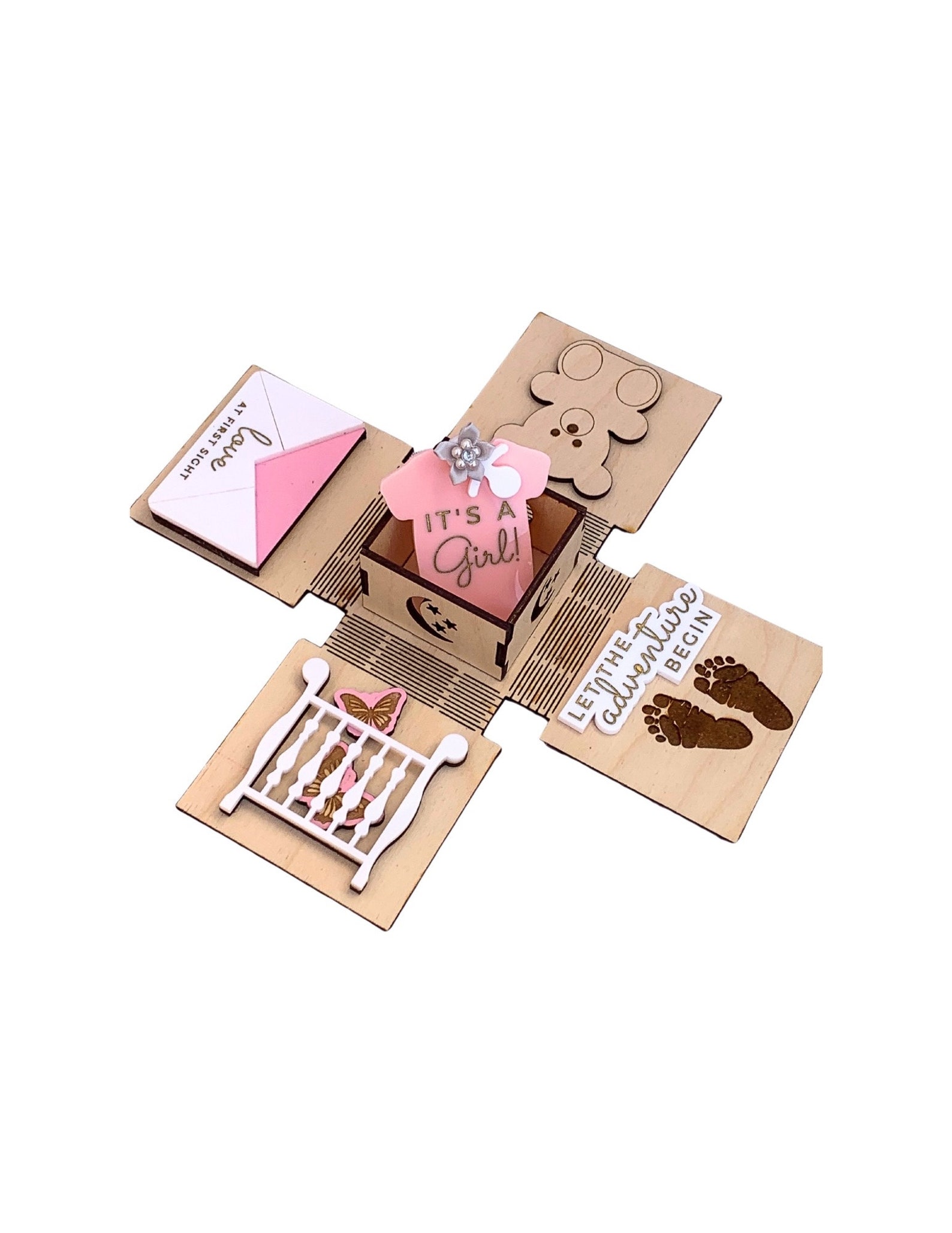 Gender Reveal Surprise Explosion Box, Surprise Box, Anniversary Gift ...