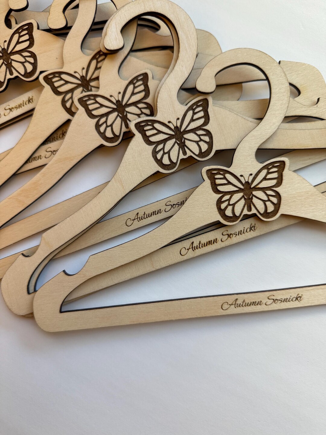 Personalized Wooden Baby Hangers: Nursery Closet Organizer - Etsy