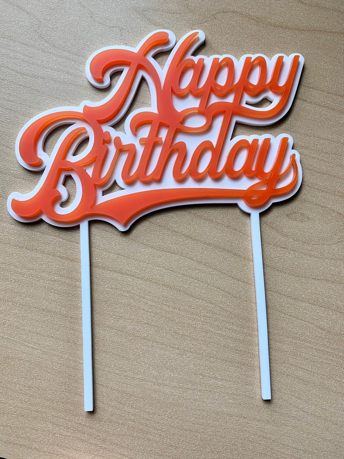 Happy Birthday Cake Topper Personalized Custom Topper - Etsy