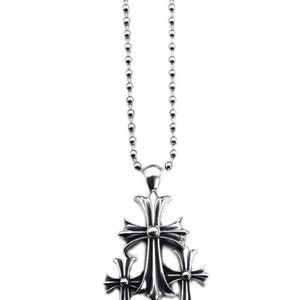 Triple Cross Necklace CH Luxury - Silver S925 - Chrome Hearts Style - Etsy