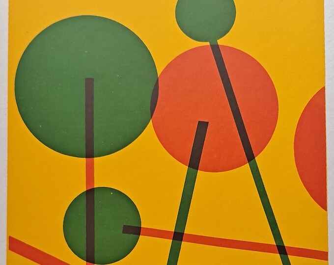 Signed Limited Edition Midcentury Screen Print - Etsy