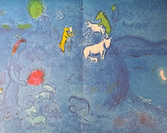 Offset Lithograph by Marc Chagall From Daphnis and Chloe – Titled: Mid ...