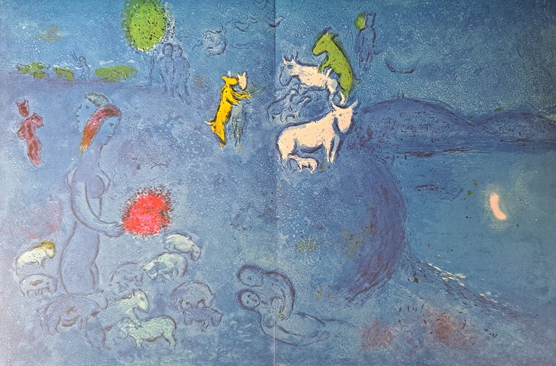 Offset Lithograph by Marc Chagall From Daphnis and Chloe – Titled ...