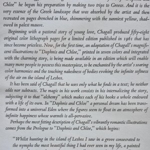 Offset Lithograph by Marc Chagall From Daphnis and Chloe – Titled ...