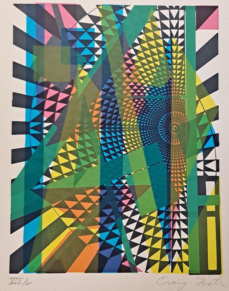 Signed Limited Edition Midcentury Screen Print - Etsy