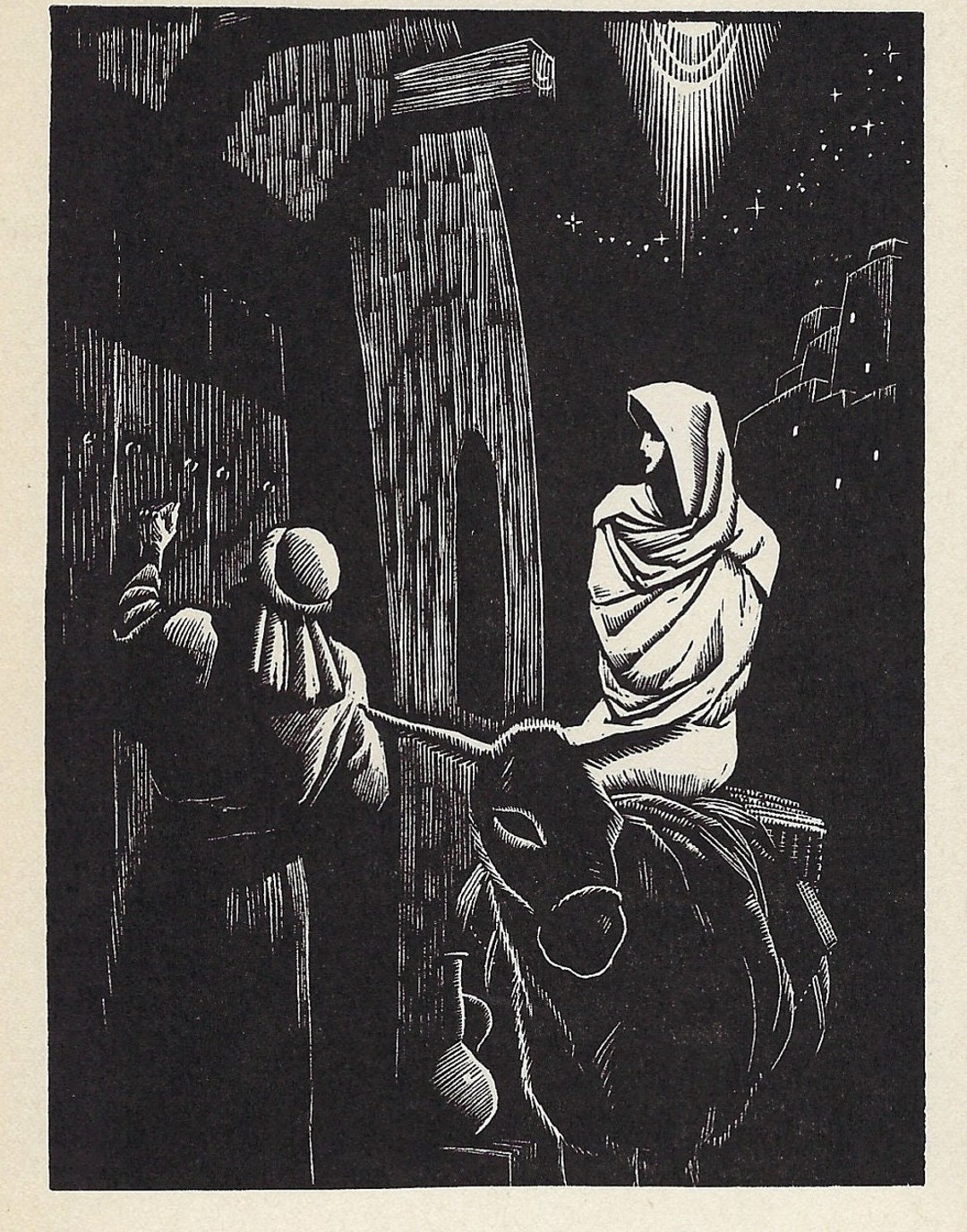 James Reid (1907-1989) Woodcut Illustration From the Life of Christ in ...