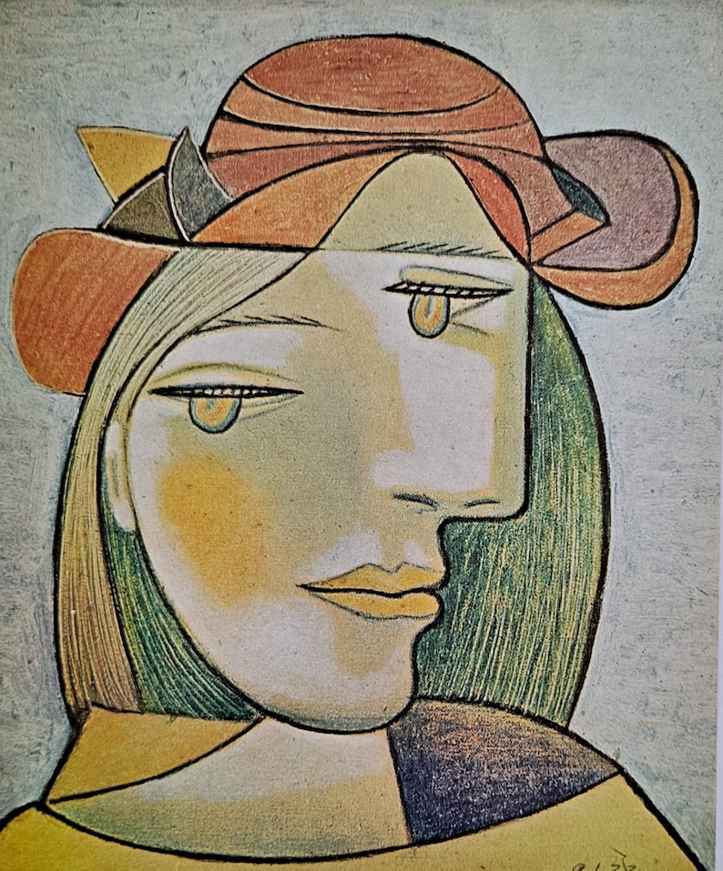 Pablo Picasso (1881-1973) Vintage Print From Picasso's Picassos. - Etsy