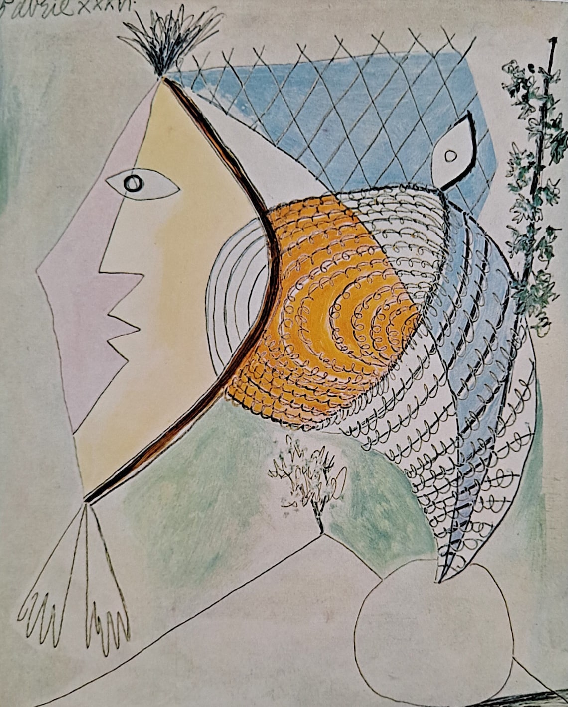 Pablo Picasso (1881-1973) Vintage Print From Picasso's Picassos. - Etsy