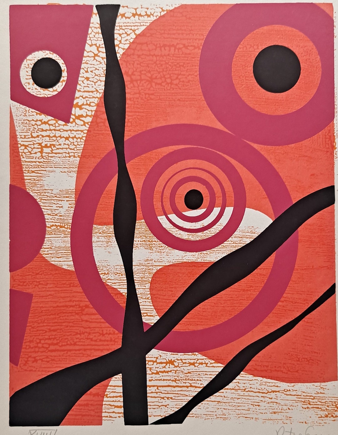 Signed Limited Edition Midcentury Screen Print - Etsy