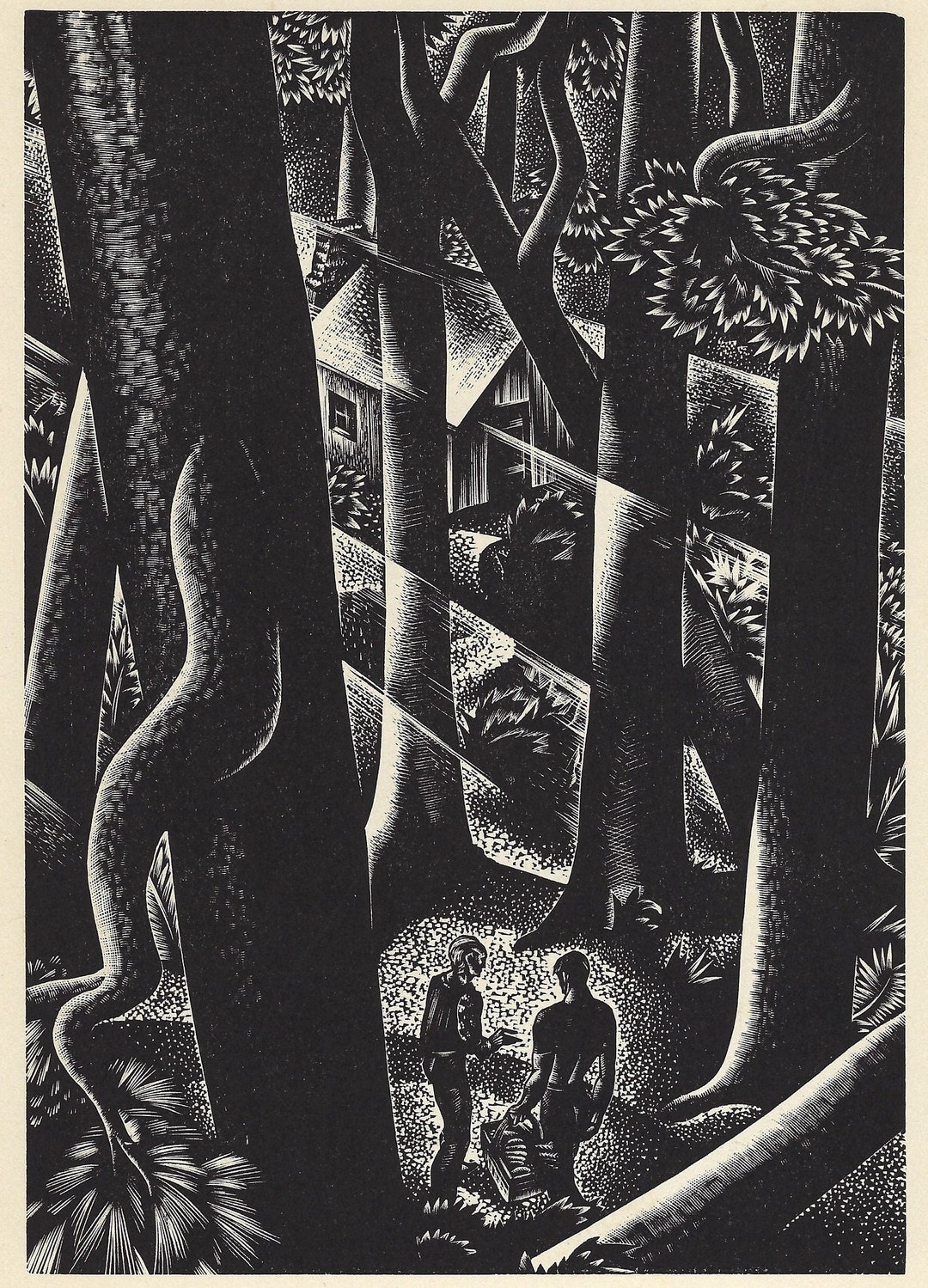 Lynd Ward (american 1905-1985) Wood Engraved Illustration From Wild ...