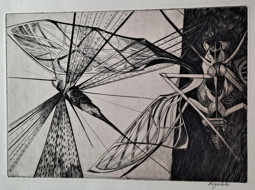 Walter Rogalski (1923-1996) Engraving Titled “locust” - Etsy