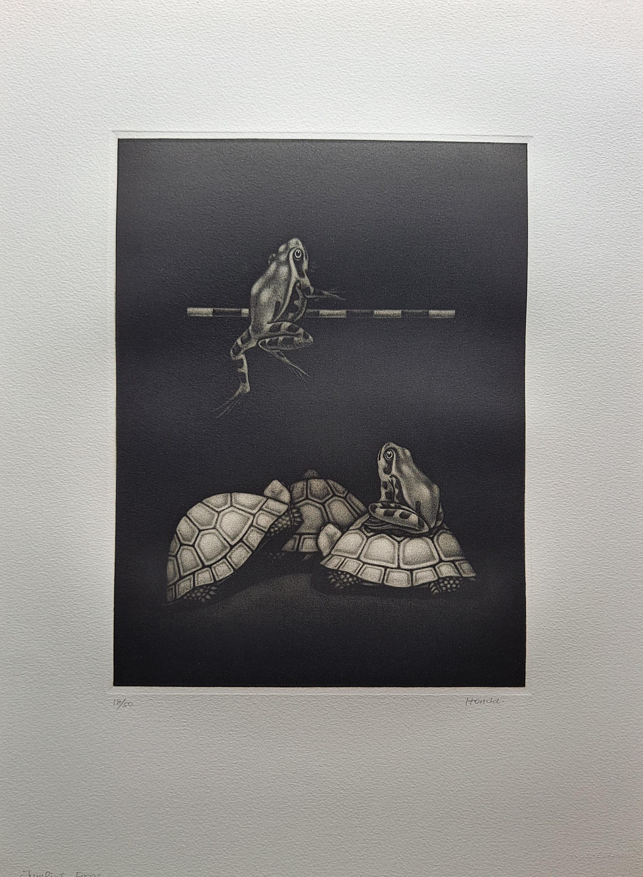 Kazuhisa Honda 1948 Original Mezzotint Titled Jumping Frog - Etsy Kazuhisa Honda 1948 Original Mezzotint Titled Jumping Frog - Etsy