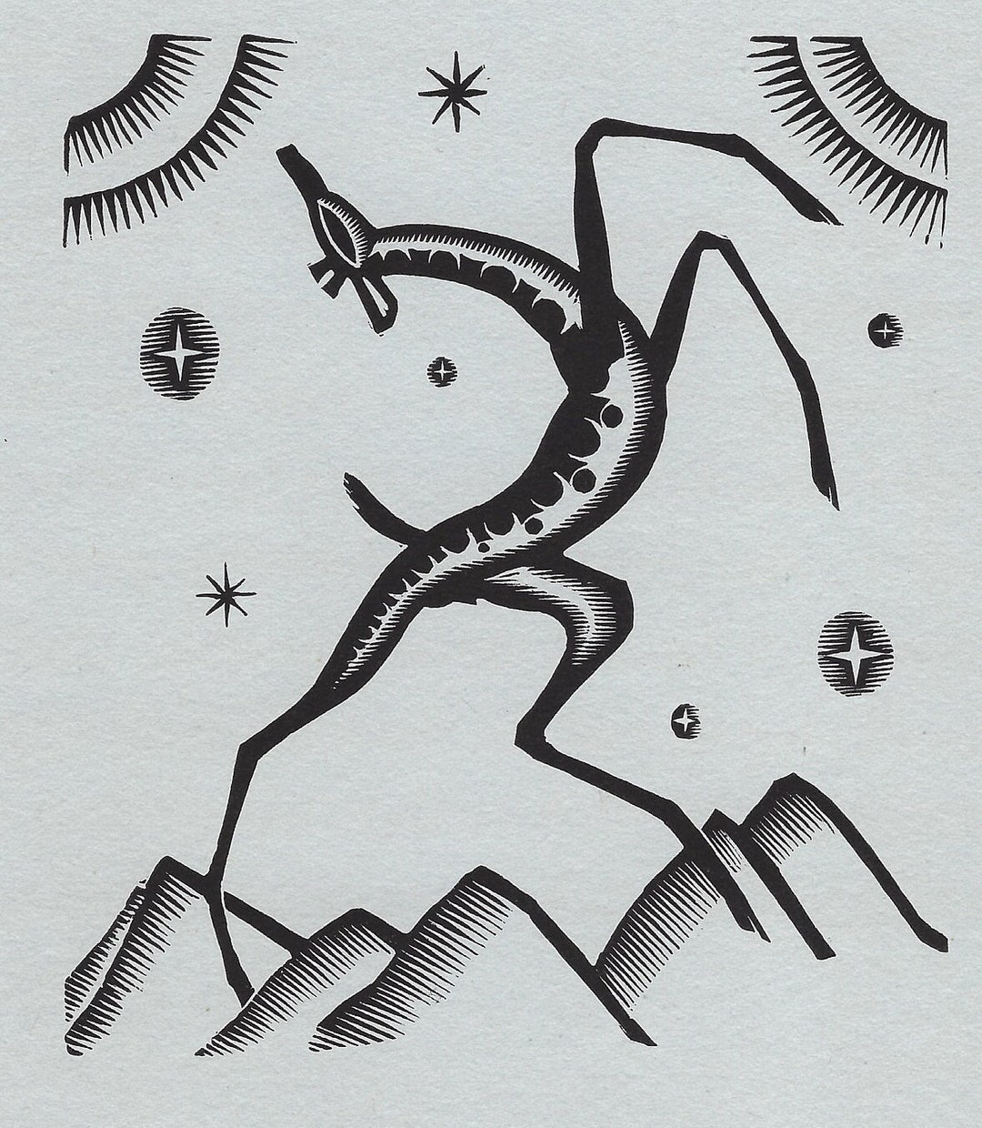 James Reid (1907-1989) Woodcut Illustration From the Song of Songs ...