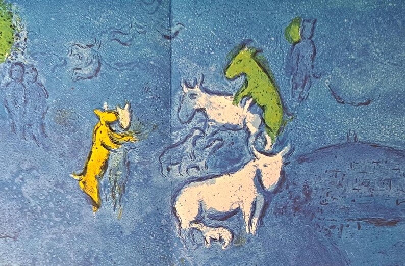 Offset Lithograph by Marc Chagall From Daphnis and Chloe – Titled ...
