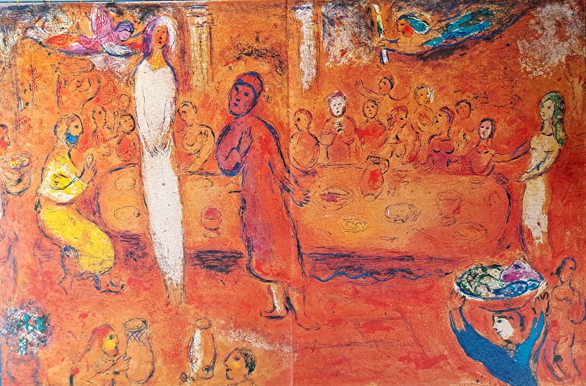 Marc Chagall Lithograph – Daphnis and Chloe, Megacles Recognizes ...
