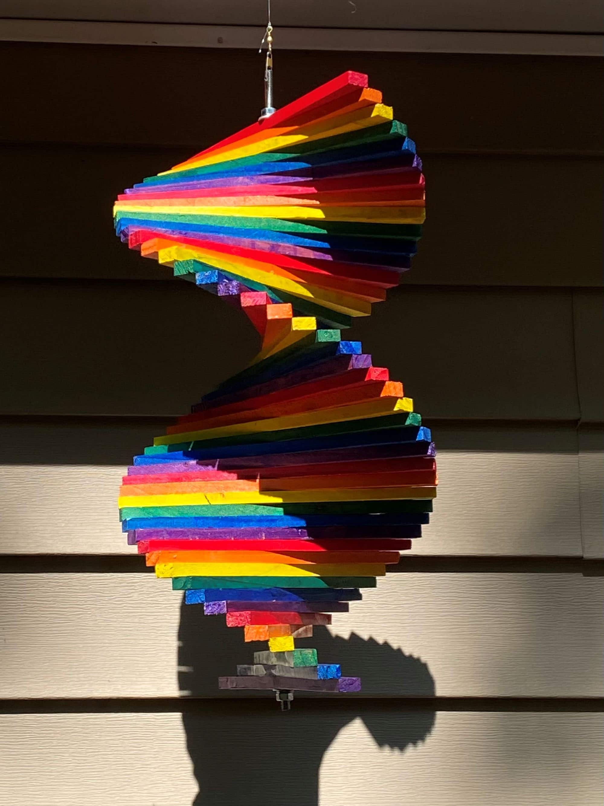 Rainbow Helix Wind Spinner for Yard and Garden - Etsy