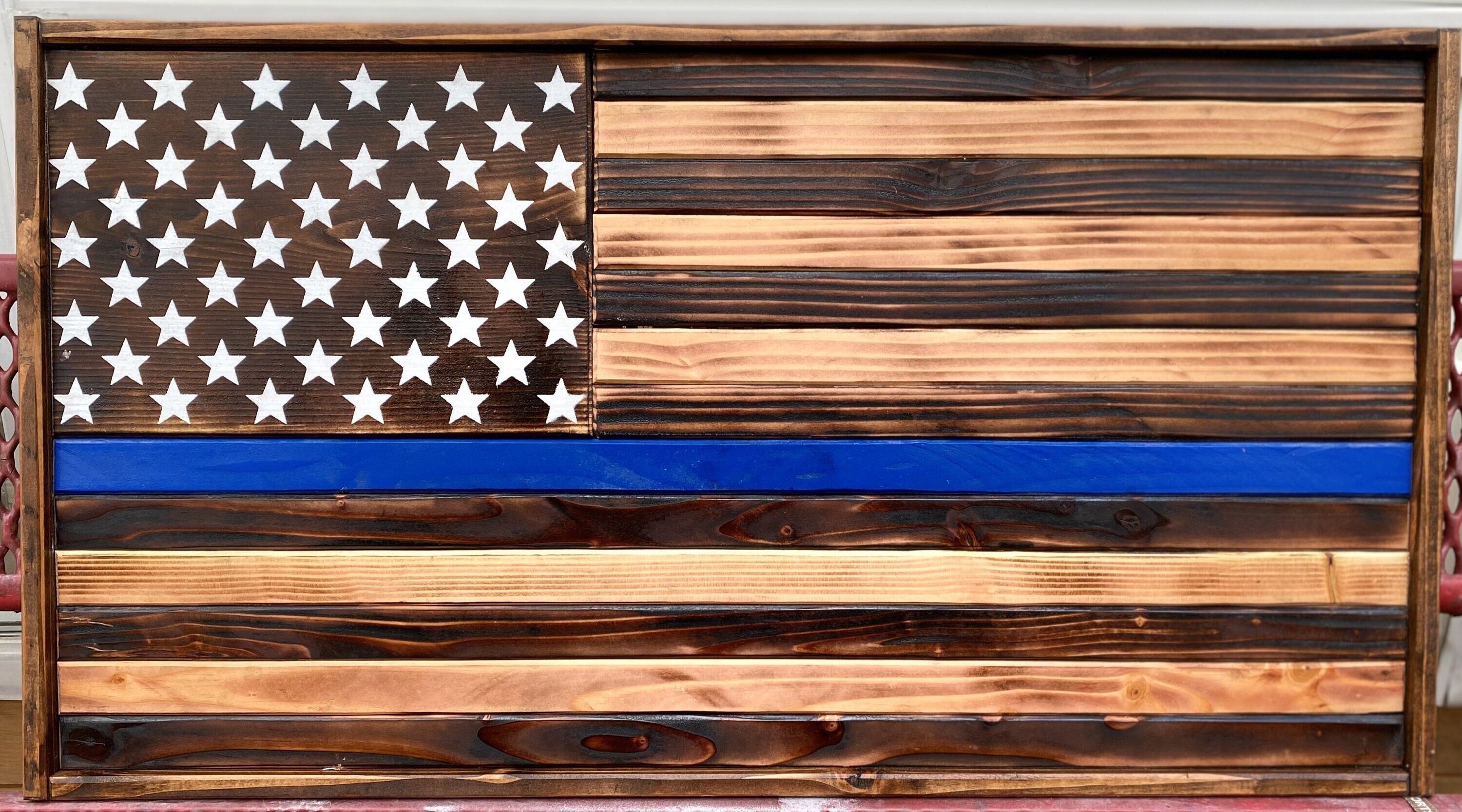 Thin Blue Line American Flag - Etsy