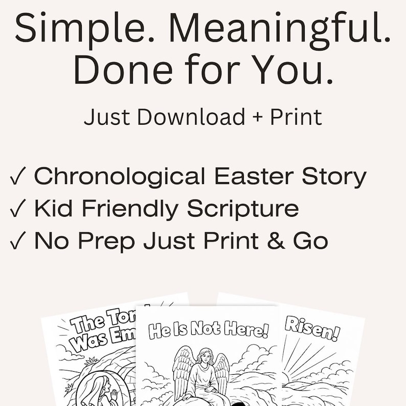 Christian Easter Coloring Pages for Kids | Holy Week Bible Story ...