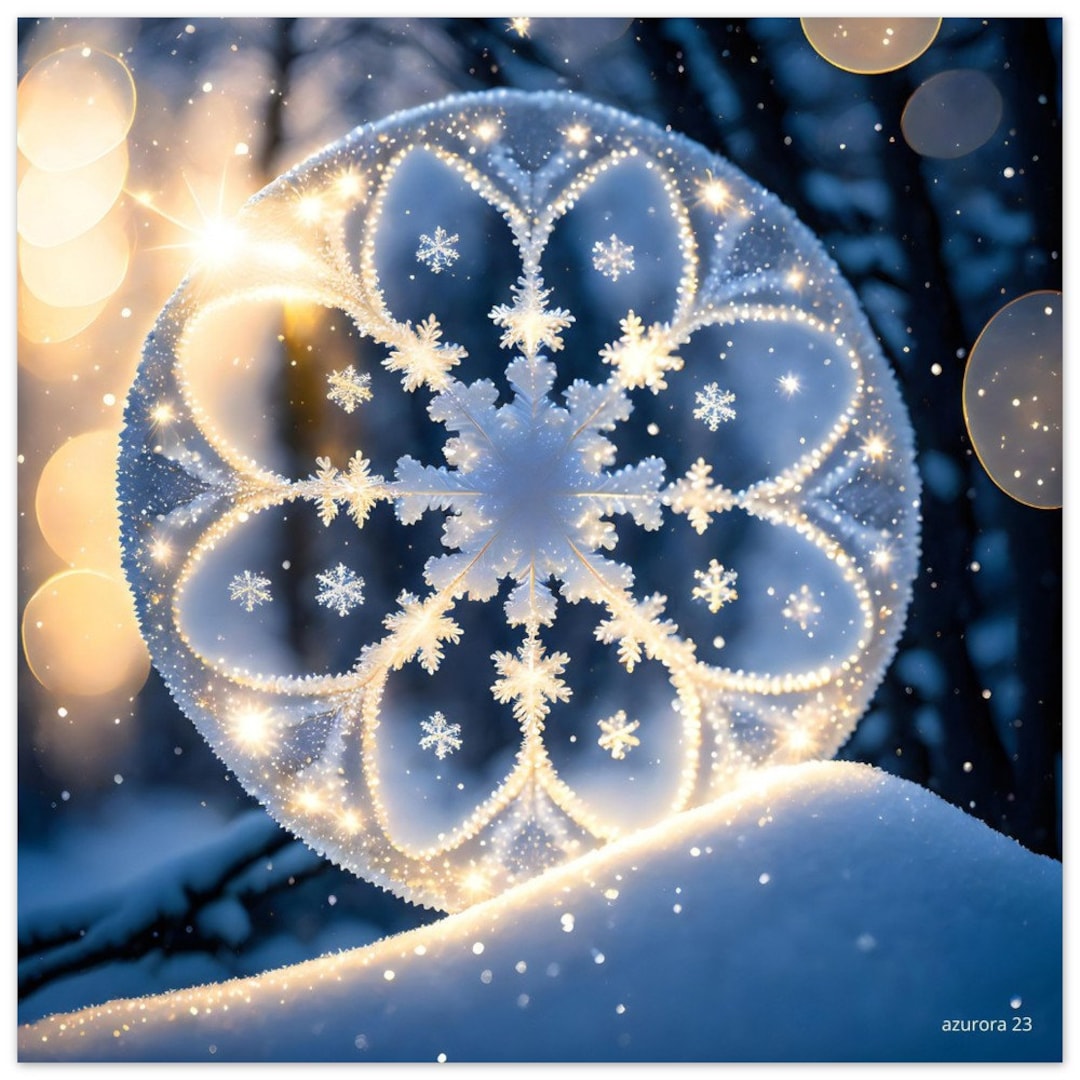 SNOWFLOWER I Christmas I Art Nouveau I Snowflake I Christmas I ...