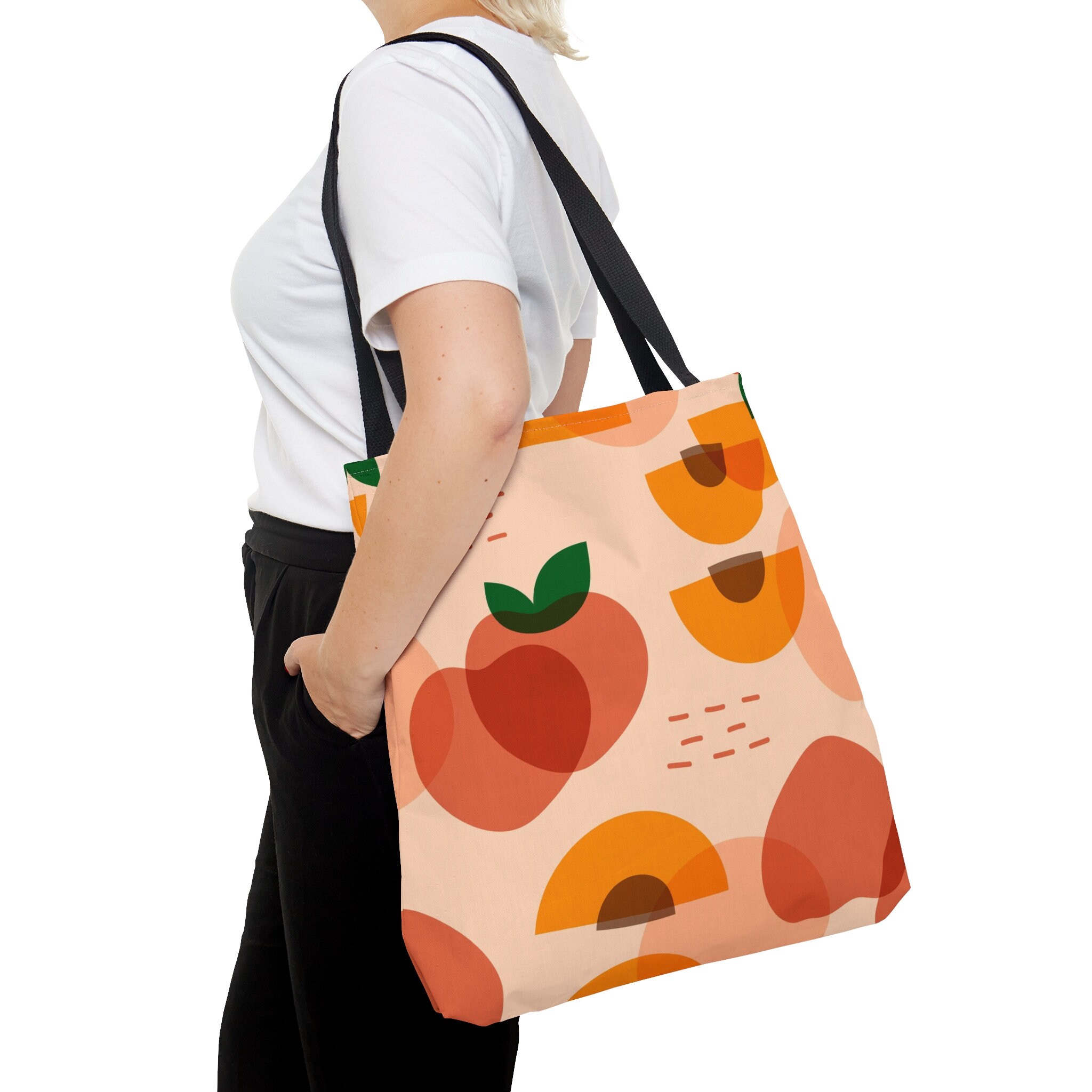 Fruit Peaches Shopping Tote Bag Beach Tote Pool Tote Bag - Etsy