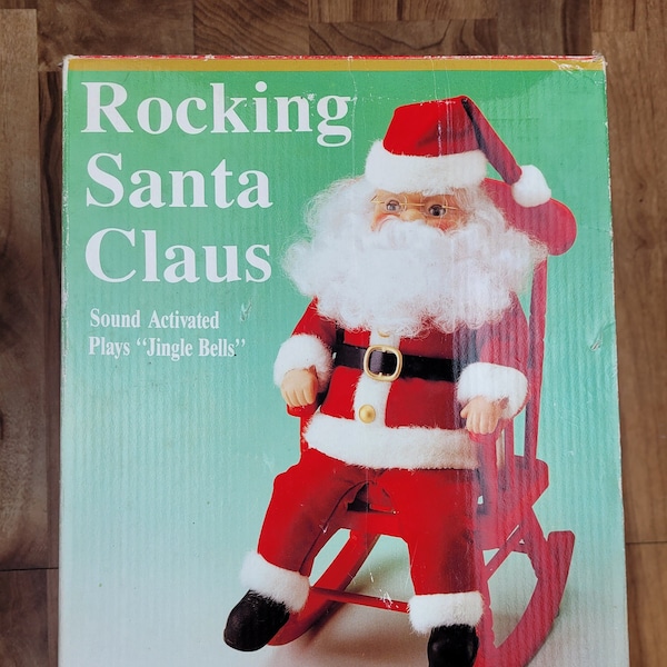Santa Claus in a Rocking Chair - Etsy