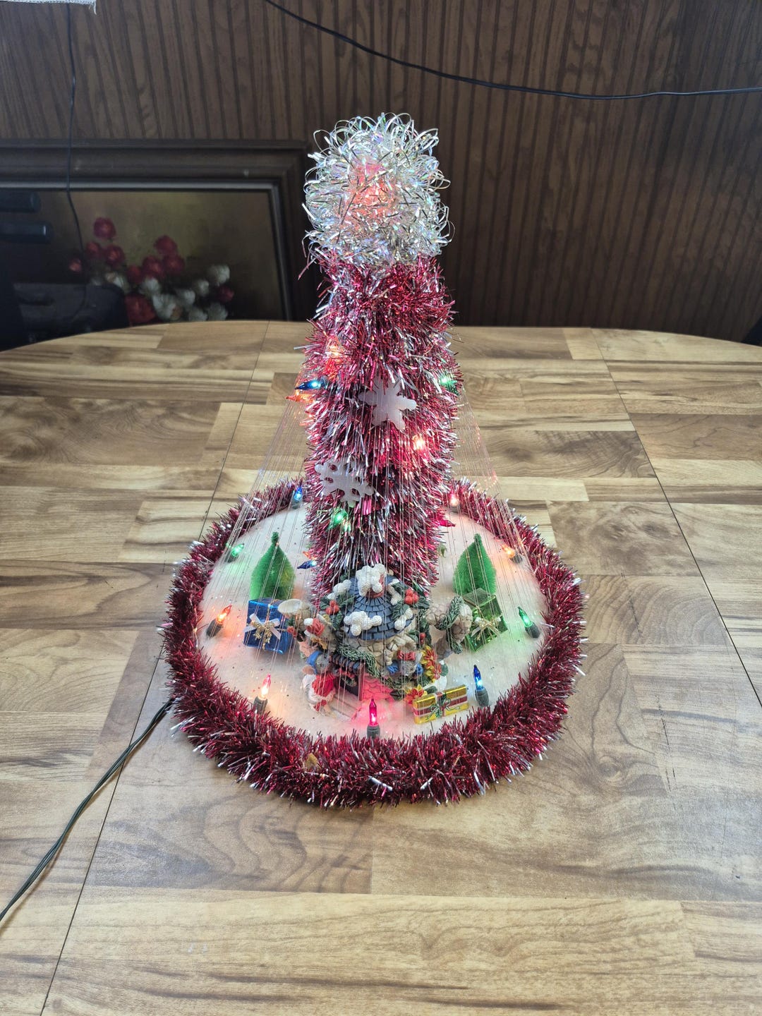 Vintage Kitschy Tinsel Fishing Line Christmas Tree - Etsy