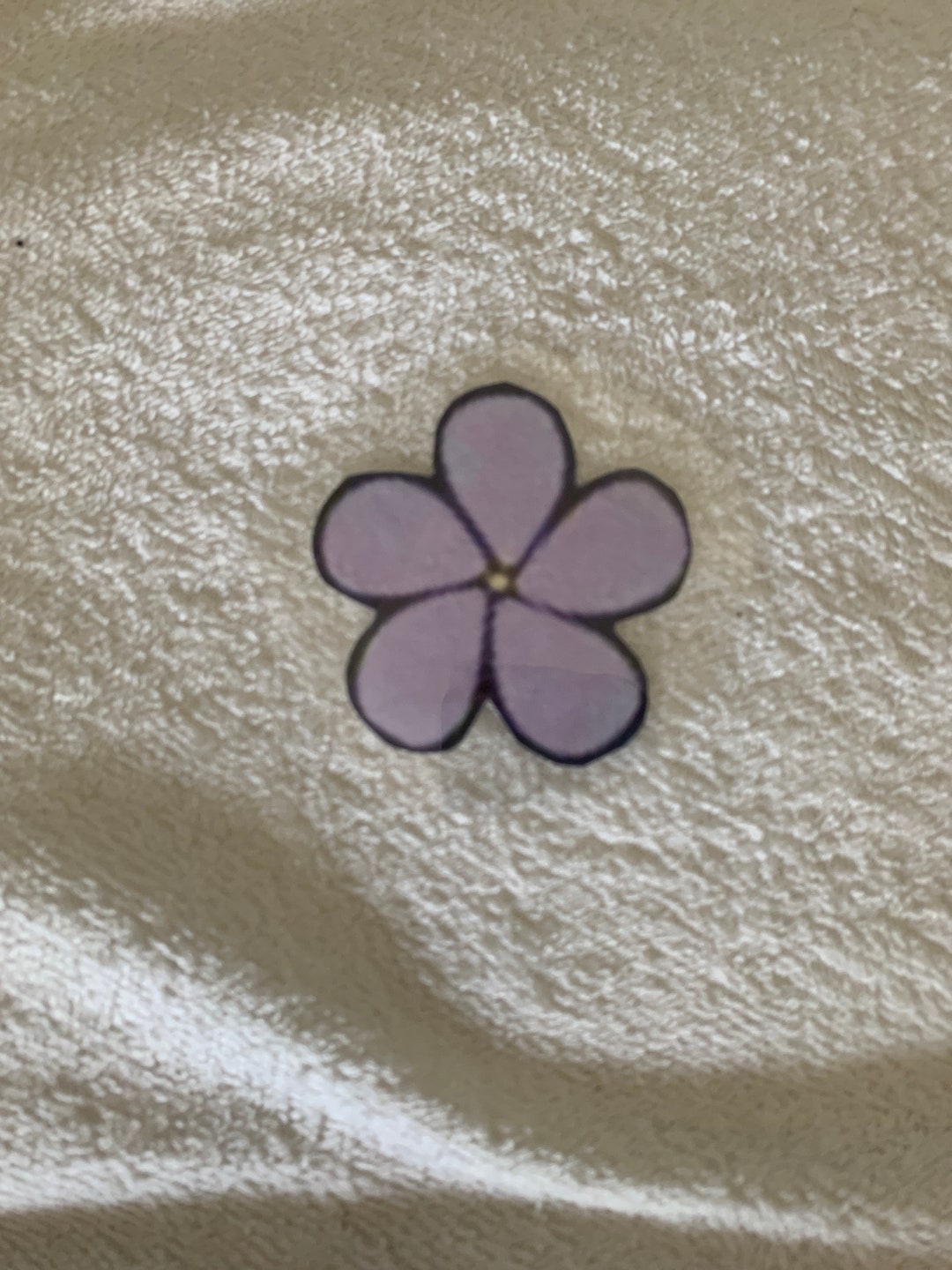 Purple Flower Sticker - Etsy