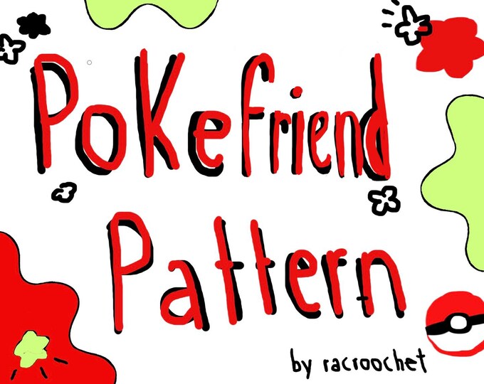 Poke Friend and Pokeball PATTERN - Etsy