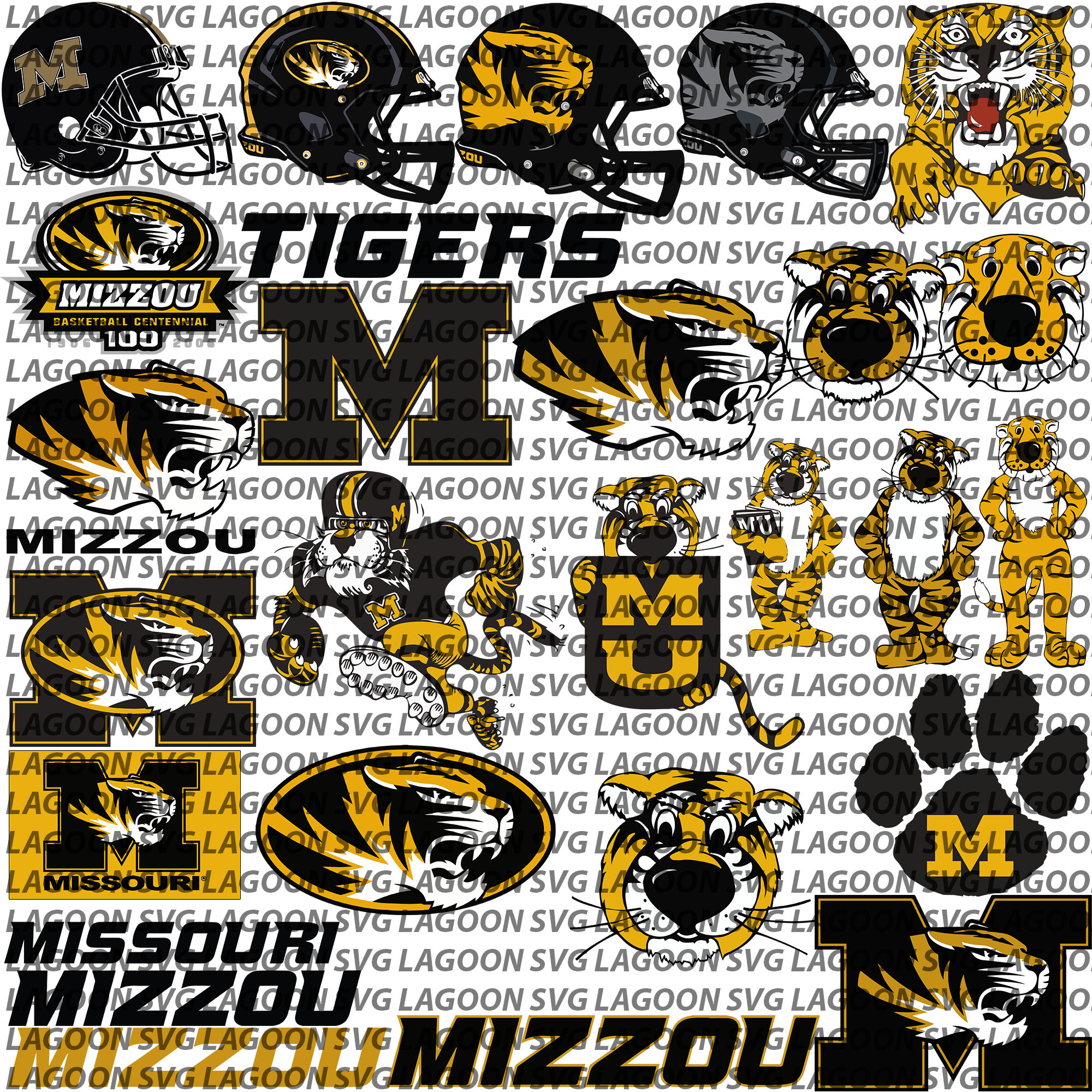 Mizzou Tiger Logo Vector