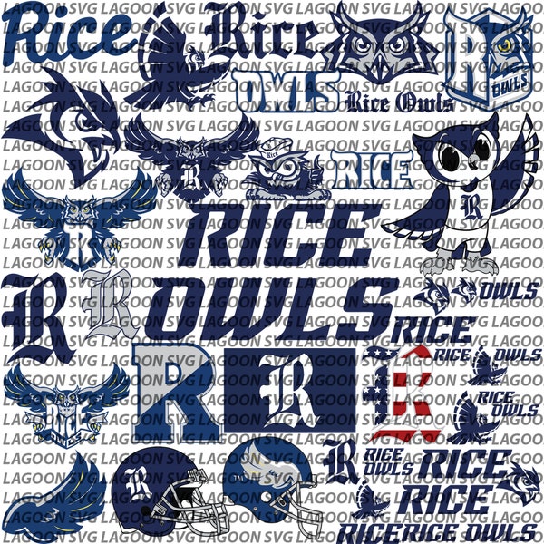 Rice University Svg - Etsy