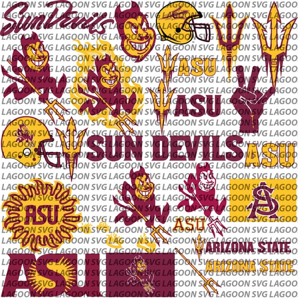 Arizona Sundevil Svg - Etsy