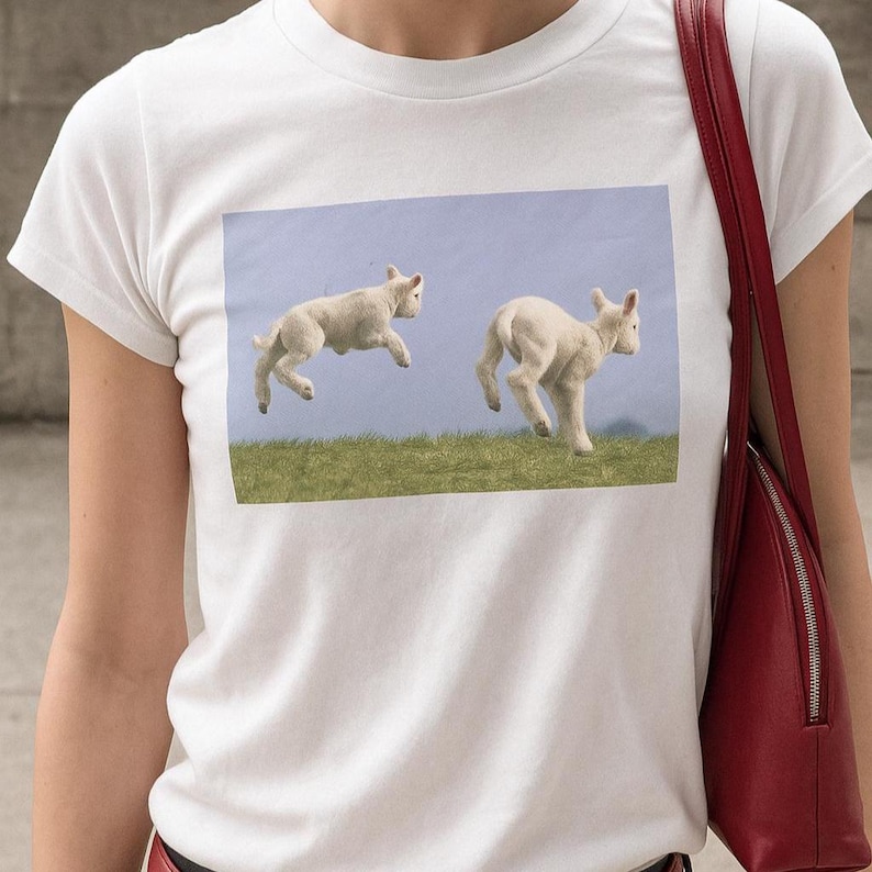 Cute Lambs Baby Tee, Vintage Graphic Tee, Cute Baby Tee, Coquette ...