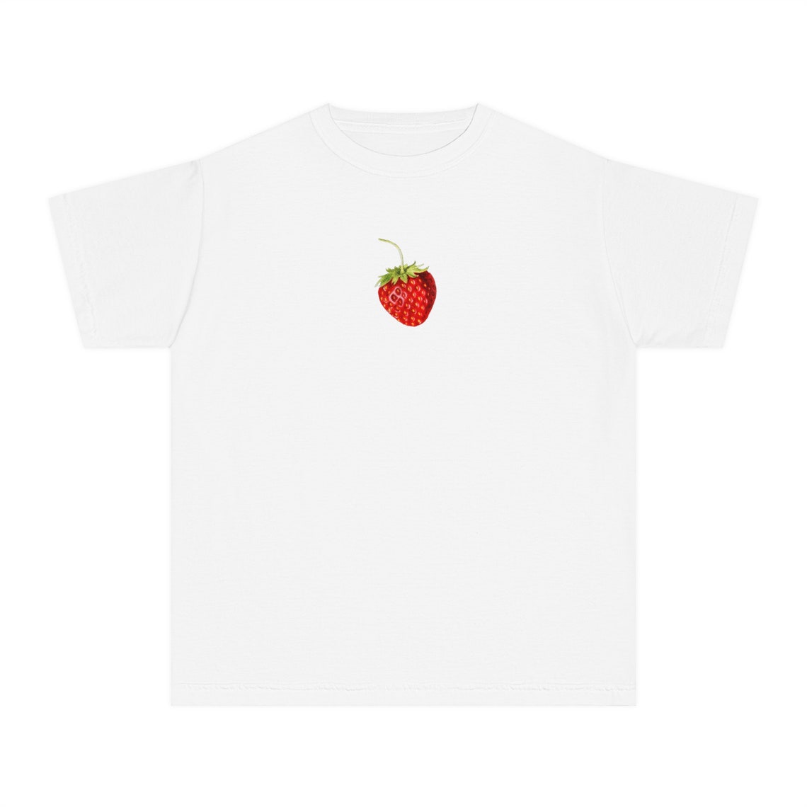 Retro Strawberry Baby Tee Strawberrytee Romantic Aesthetic - Etsy
