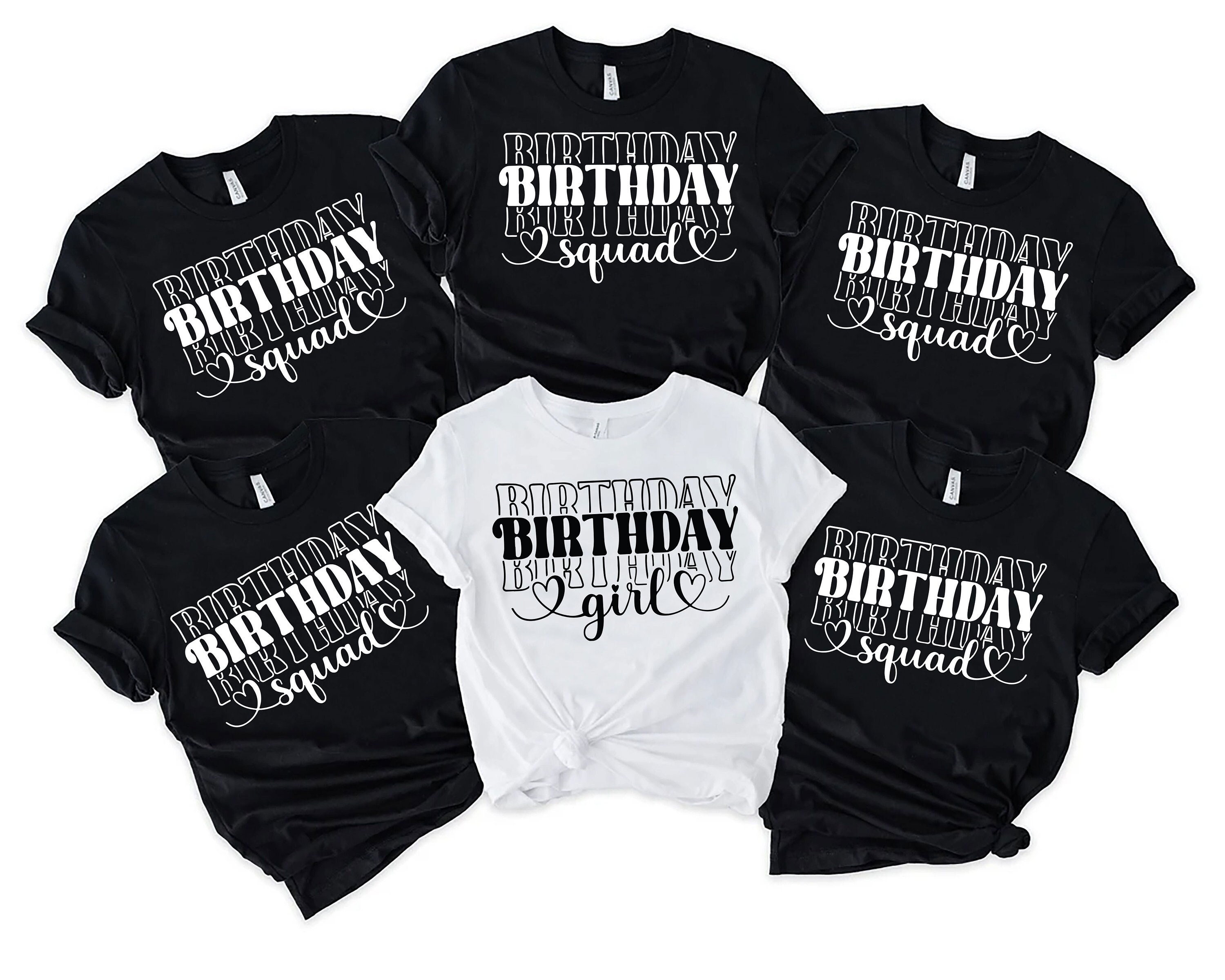 Personalized Birthday Group Matching T-shirt, Birthday Queen T-shirt ...
