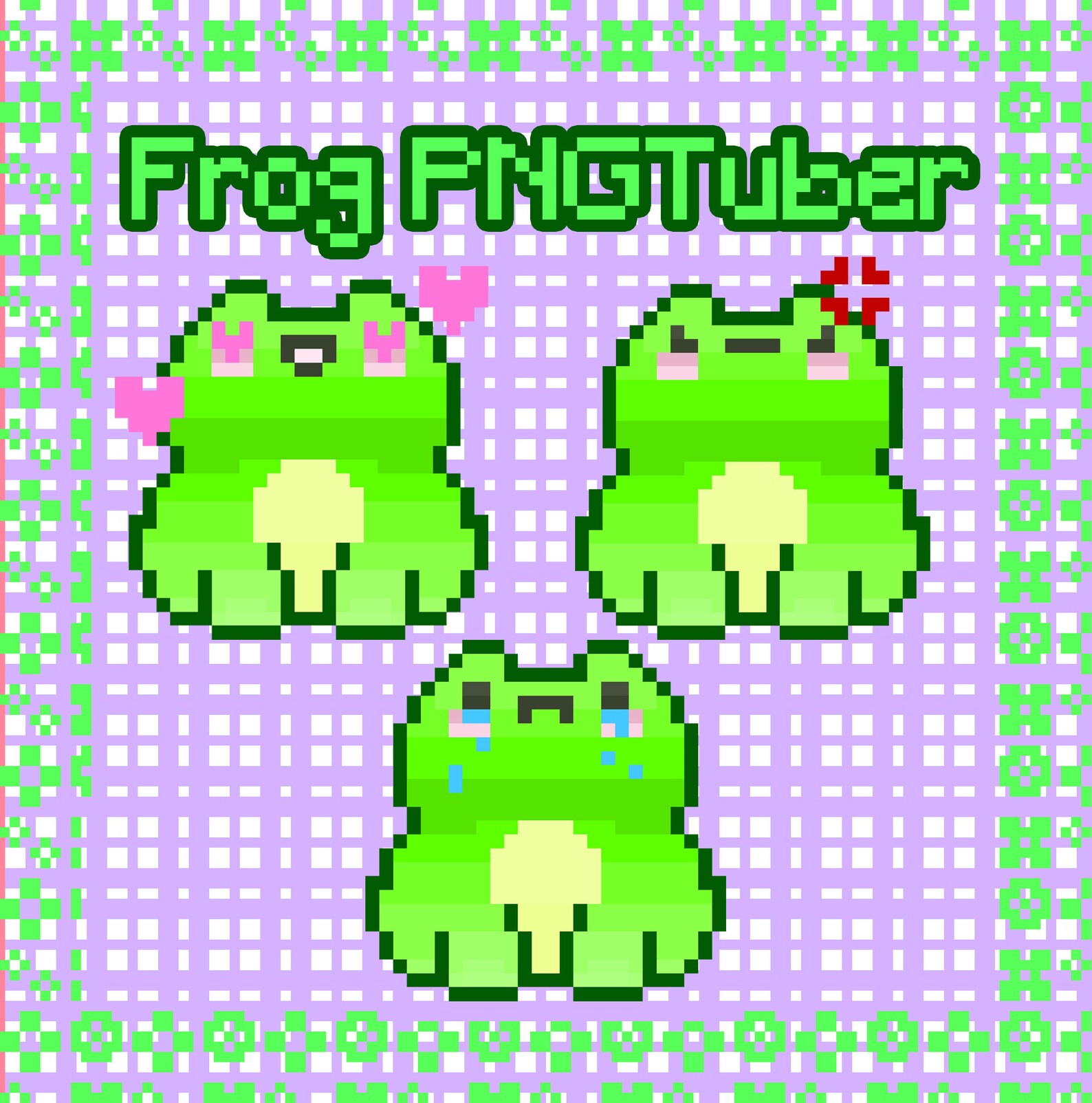 Pixel Frog Pngtuber Ready to Use Streamer Cute - Etsy