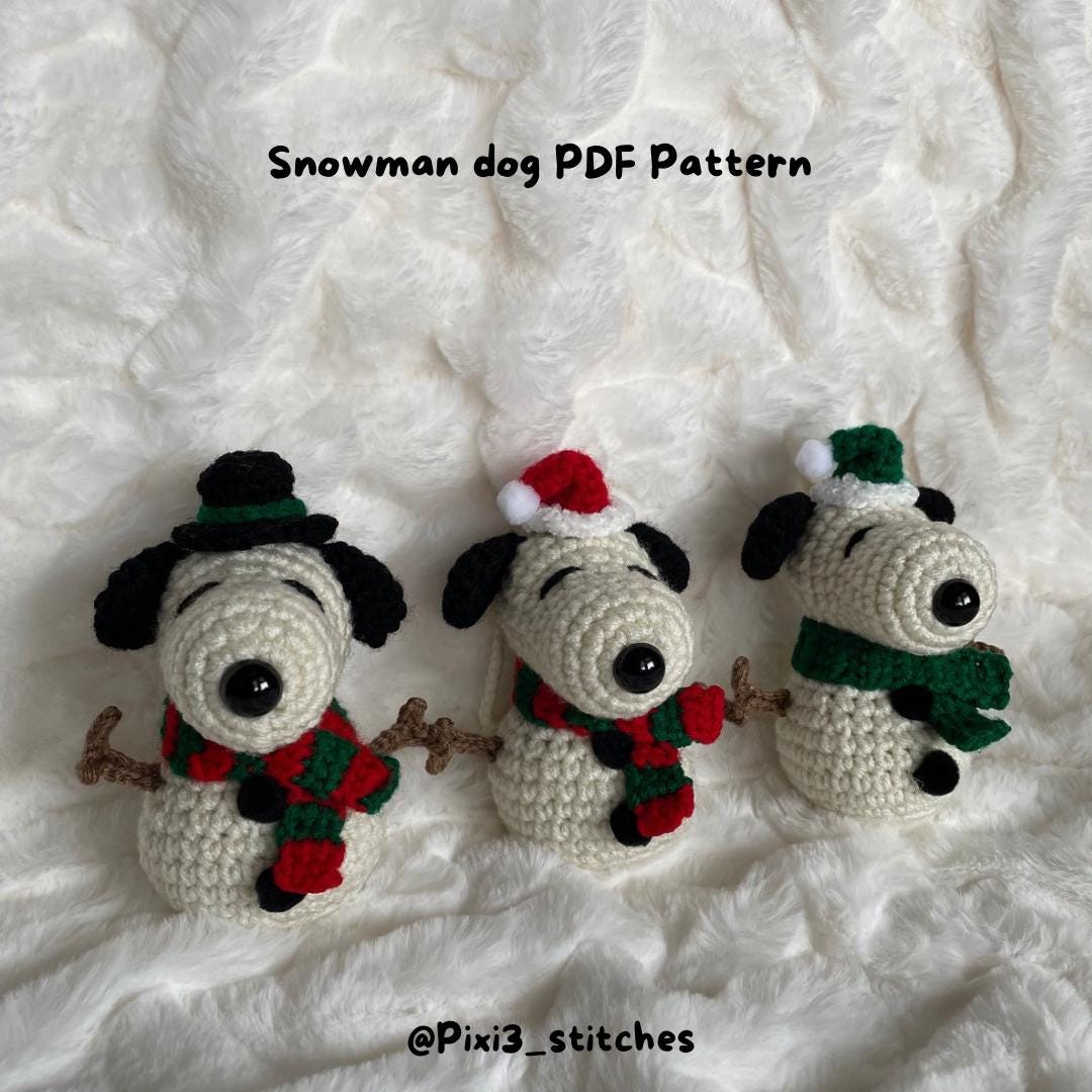 The DIGITAL Snowman Snoop DIGITAL PDF Crochet Pattern - Etsy