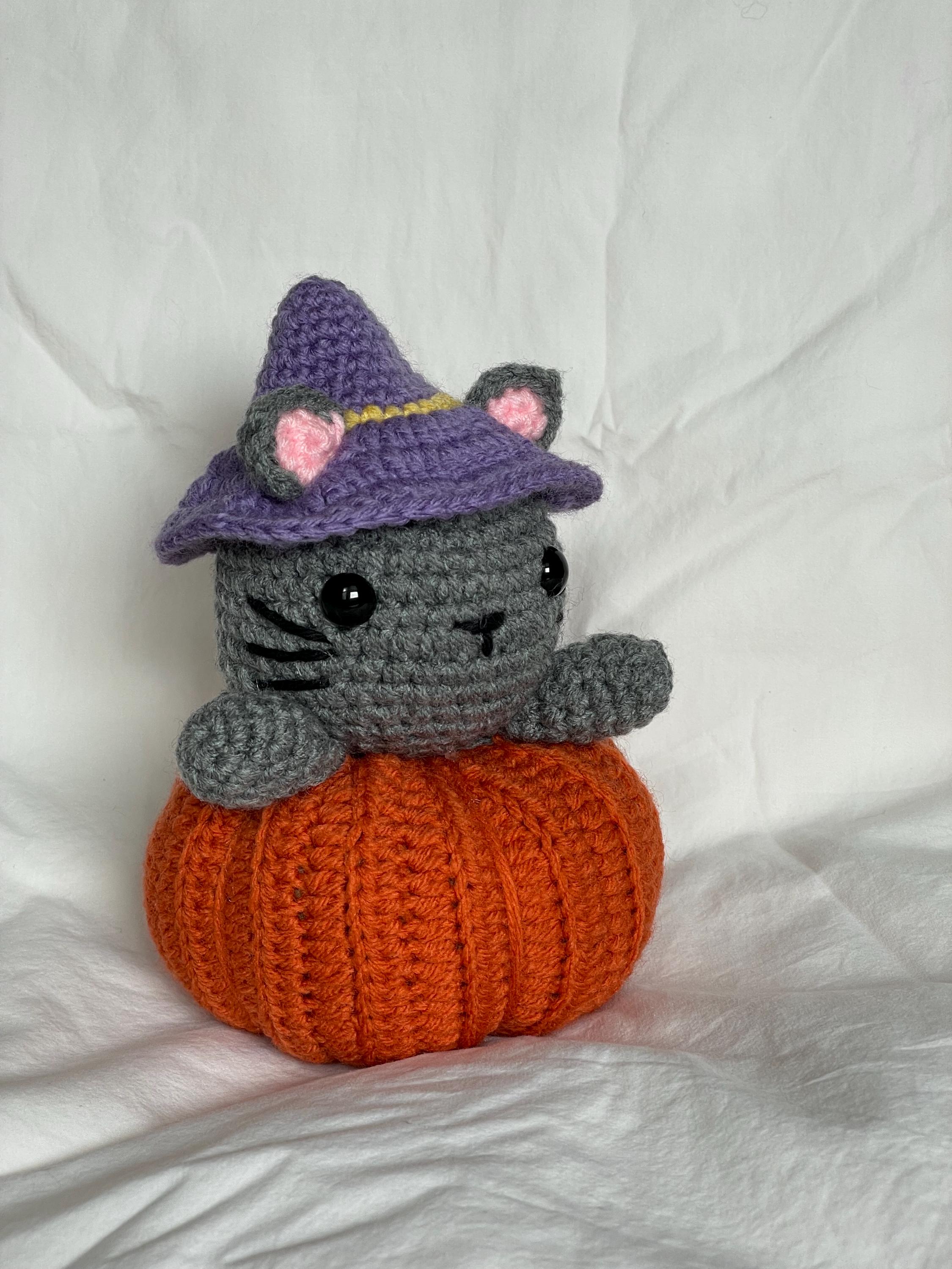 Pumpkin Cat Plush - Etsy