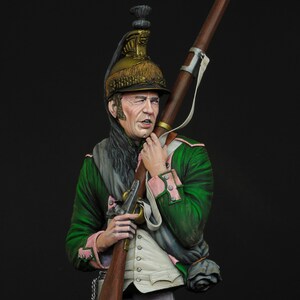 French Dragoon Waterloo 1815 / 1/9th Scale Bust / Hand Painted ...